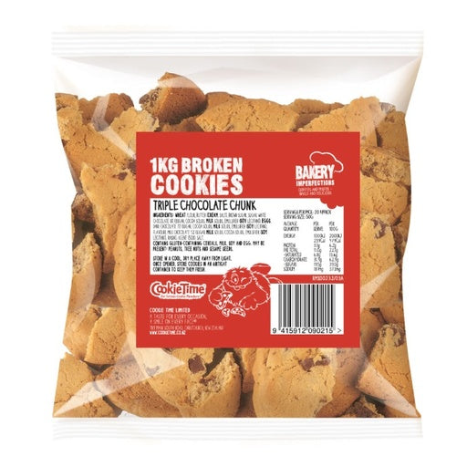 1kg Triple Chocolate Chunk Broken Cookies - Bakery Imperfections ...