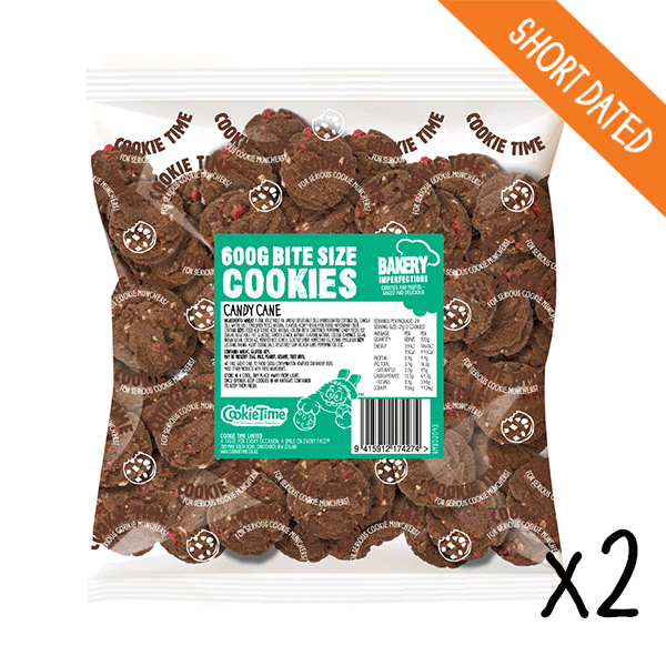 2x 600g Candy Cane Bite Size Cookies - Bakery Imperfections – Munchtime