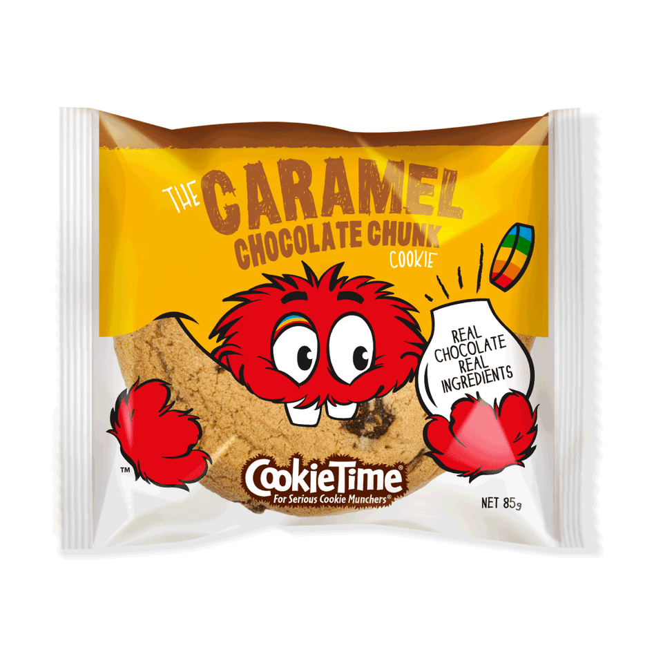 Caramel Chocolate Chunk 85g Cookie – Munchtime