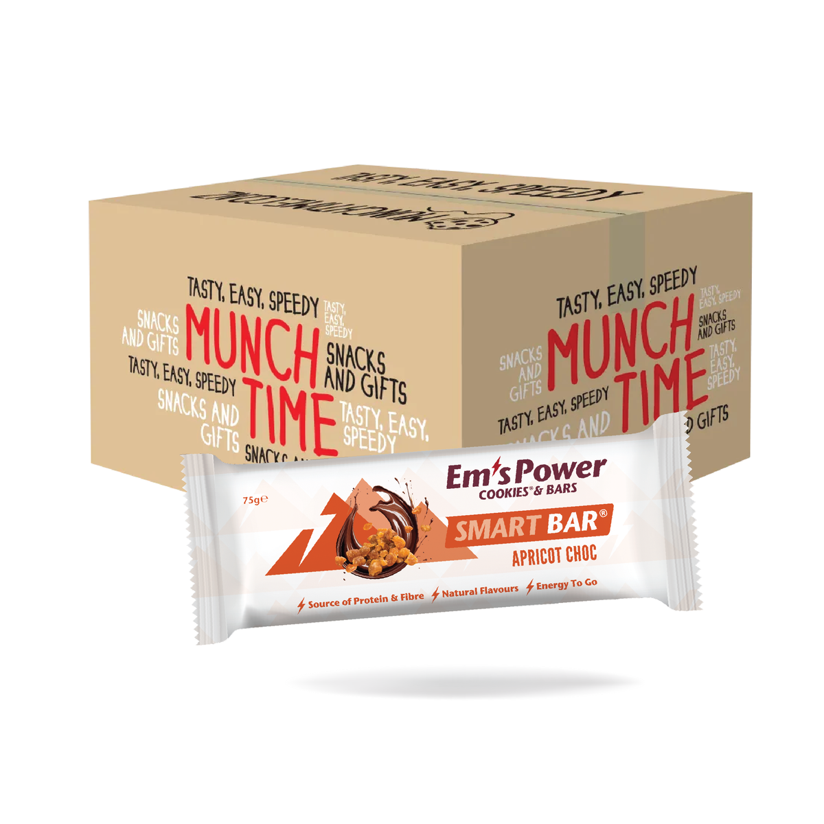 Full Carton (100 units) - Em's Apricot Chocolate Bars – Munchtime