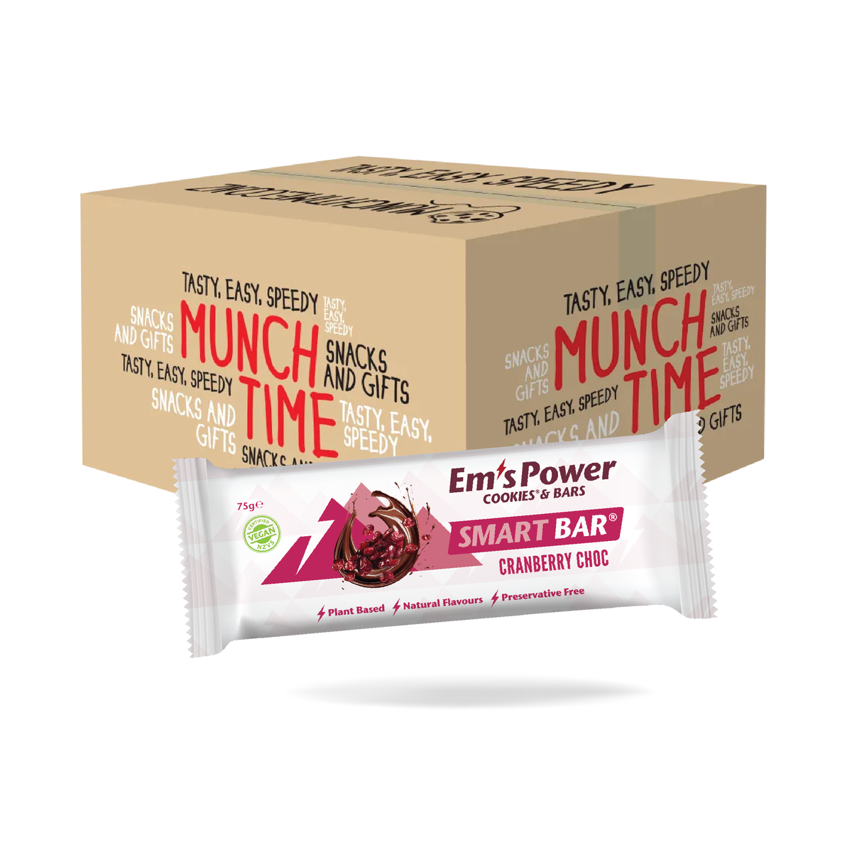 Full Carton (100 units) - Em's Cranberry Chocolate Bars – Munchtime
