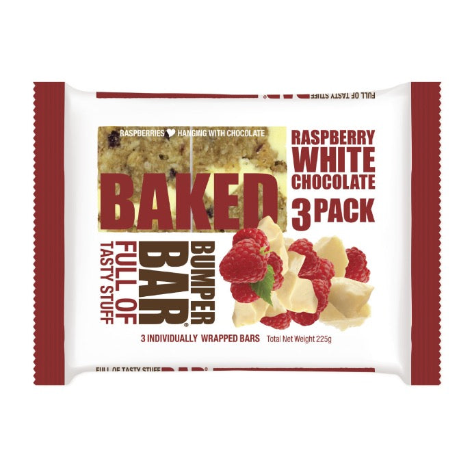 Raspberry White Chocolate Bumper Bar 3 Pack – Munchtime