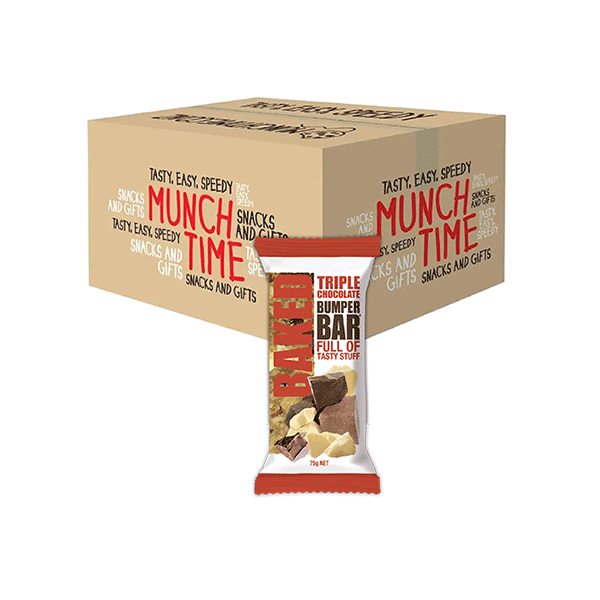 Full Carton (110 units) - Triple Chocolate Bumper 75g Bars – Munchtime
