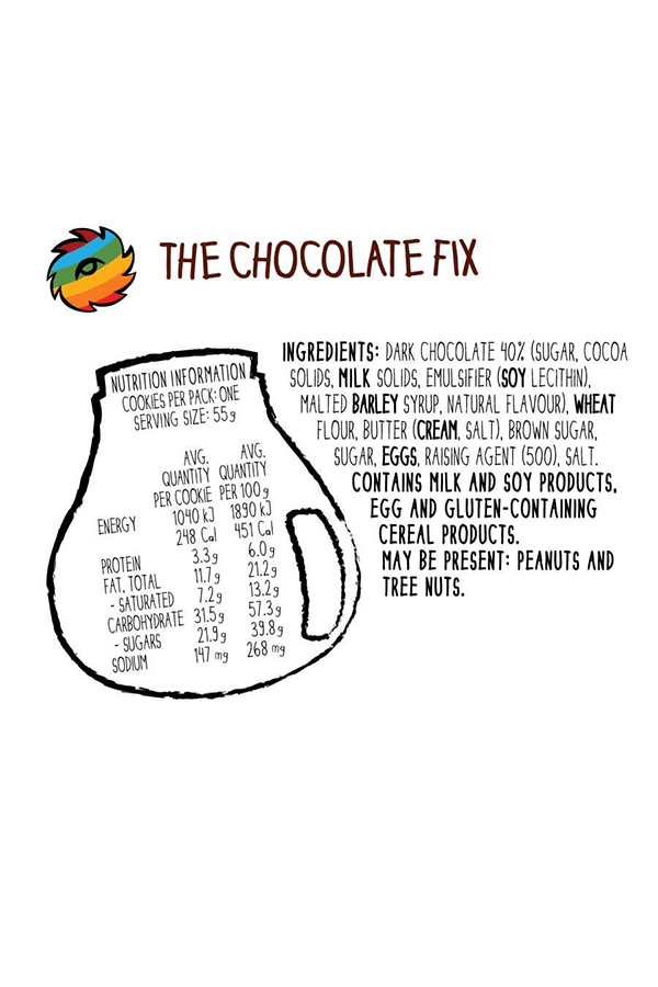 Full Carton (126 Units) - Chocolate Fix 55g Cookie Time Cookies – Munchtime