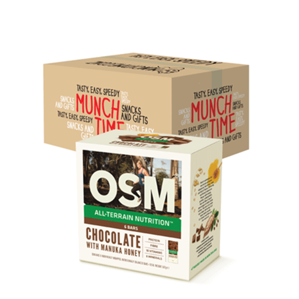 Full Carton (12 units) - OSM Chocolate with Manuka Honey 6 Bar Boxes ...