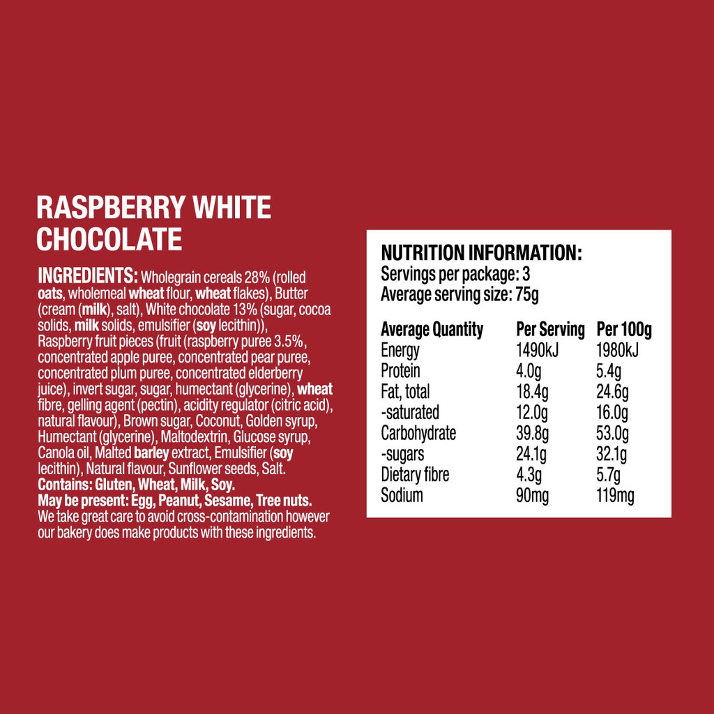 Raspberry White Chocolate Bumper Bar 3 Pack – Munchtime