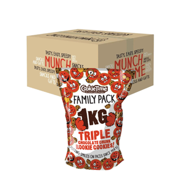 Full Carton (8 units) - 1kg Family Pack Triple Chocolate Chunk Rookie ...